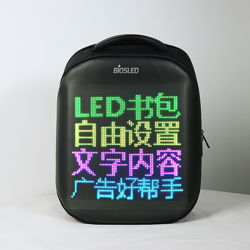 led广告背包，LED广告书包，LED显示屏广告背包，LED屏幕背包